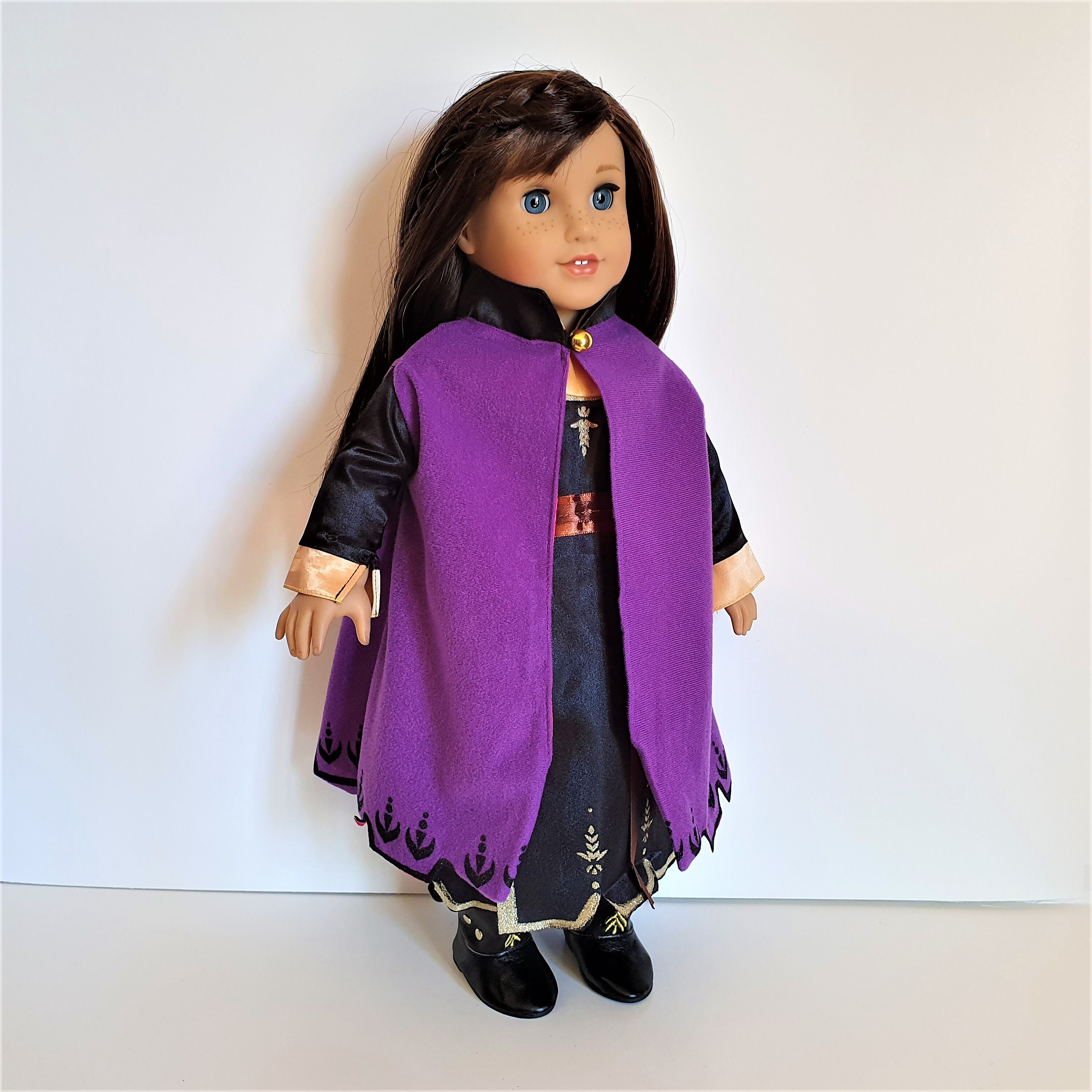 Doll Clothes Anna Dress Disney Princess Costume Fit 18" Girl Dolls ...
