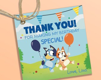 Bluey Thank You Card - Etsy