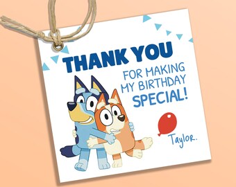 Bluey Thank You Card - Etsy