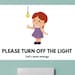 Turn off the Light Poster/print - INSTANT DOWNLOAD - Etsy