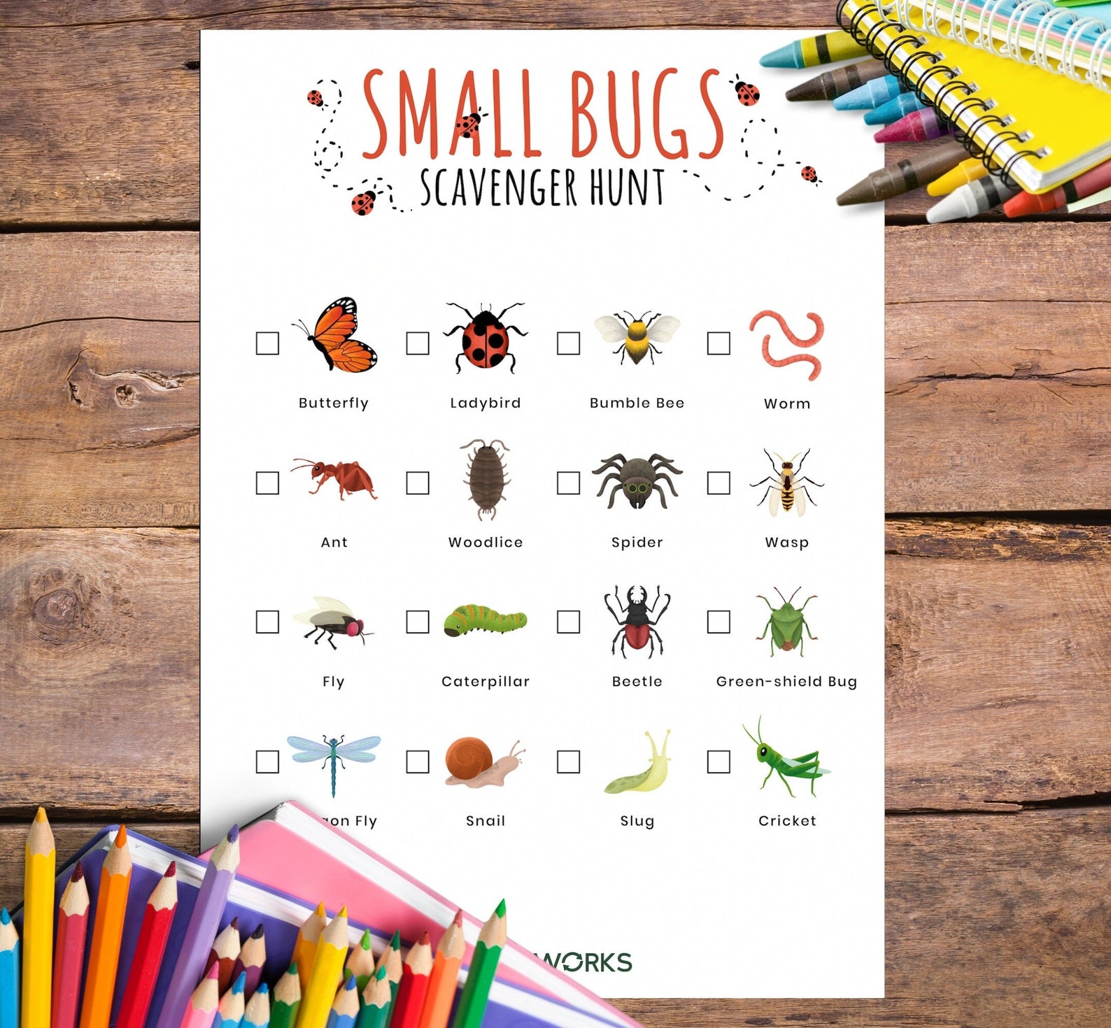 Small Bugs Scavenger Hunt for Kids - Etsy