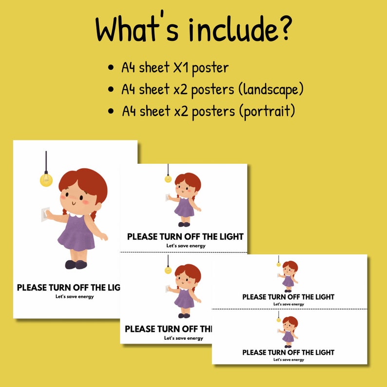 Turn off the Light Poster/print - INSTANT DOWNLOAD - Etsy