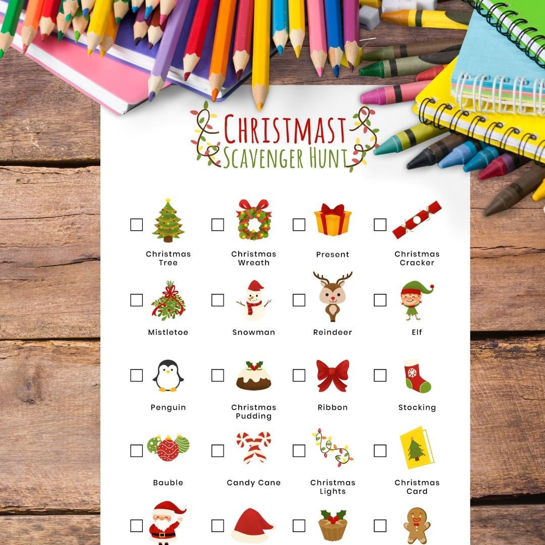 Christmas Scavenger Hunt for Kids and Families - Etsy
