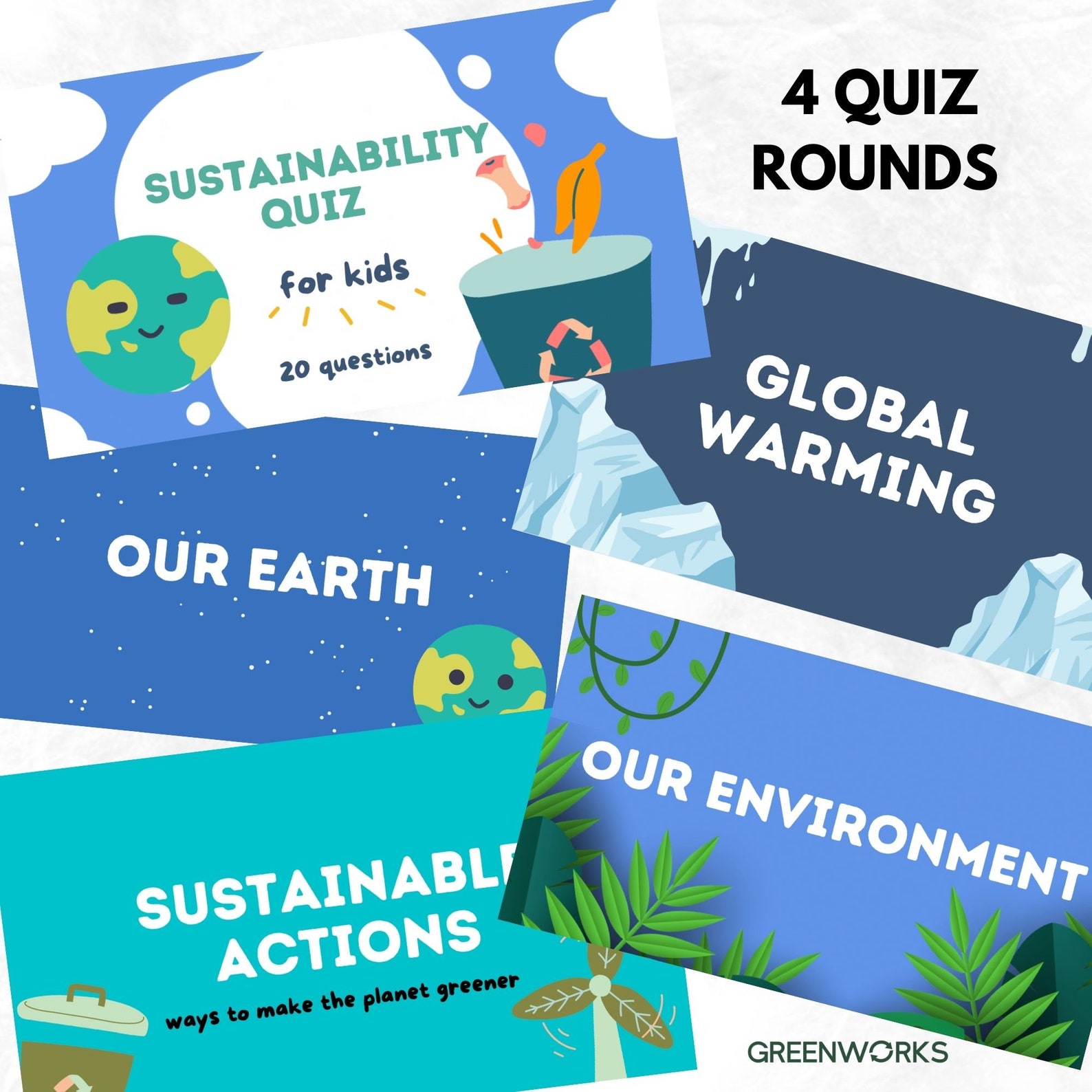 Sustainability Quiz for Children and Families PDF or MP4 Video INSTANT ...