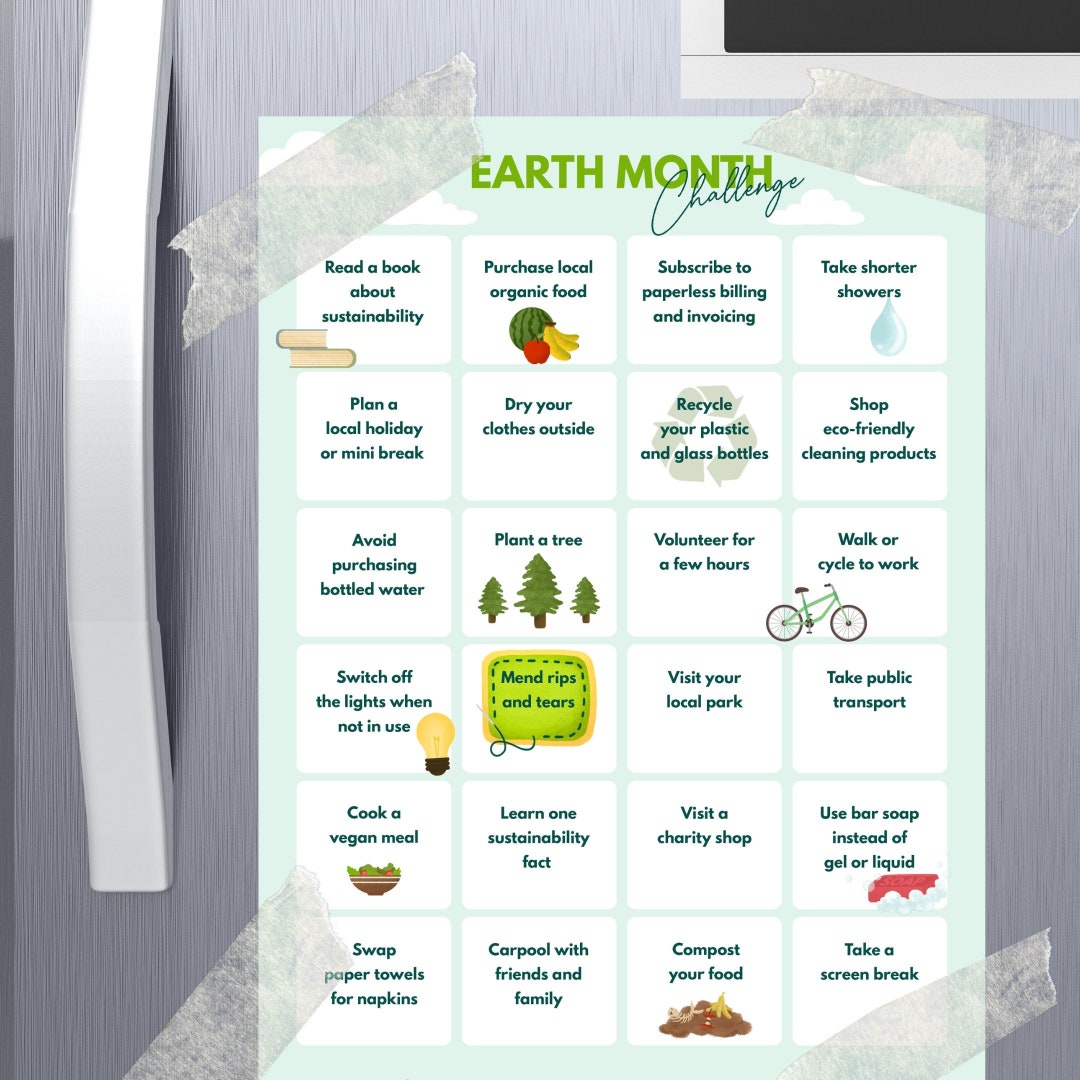 EARTH MONTH CHALLENGE Poster Wall Art Digital Print - Etsy
