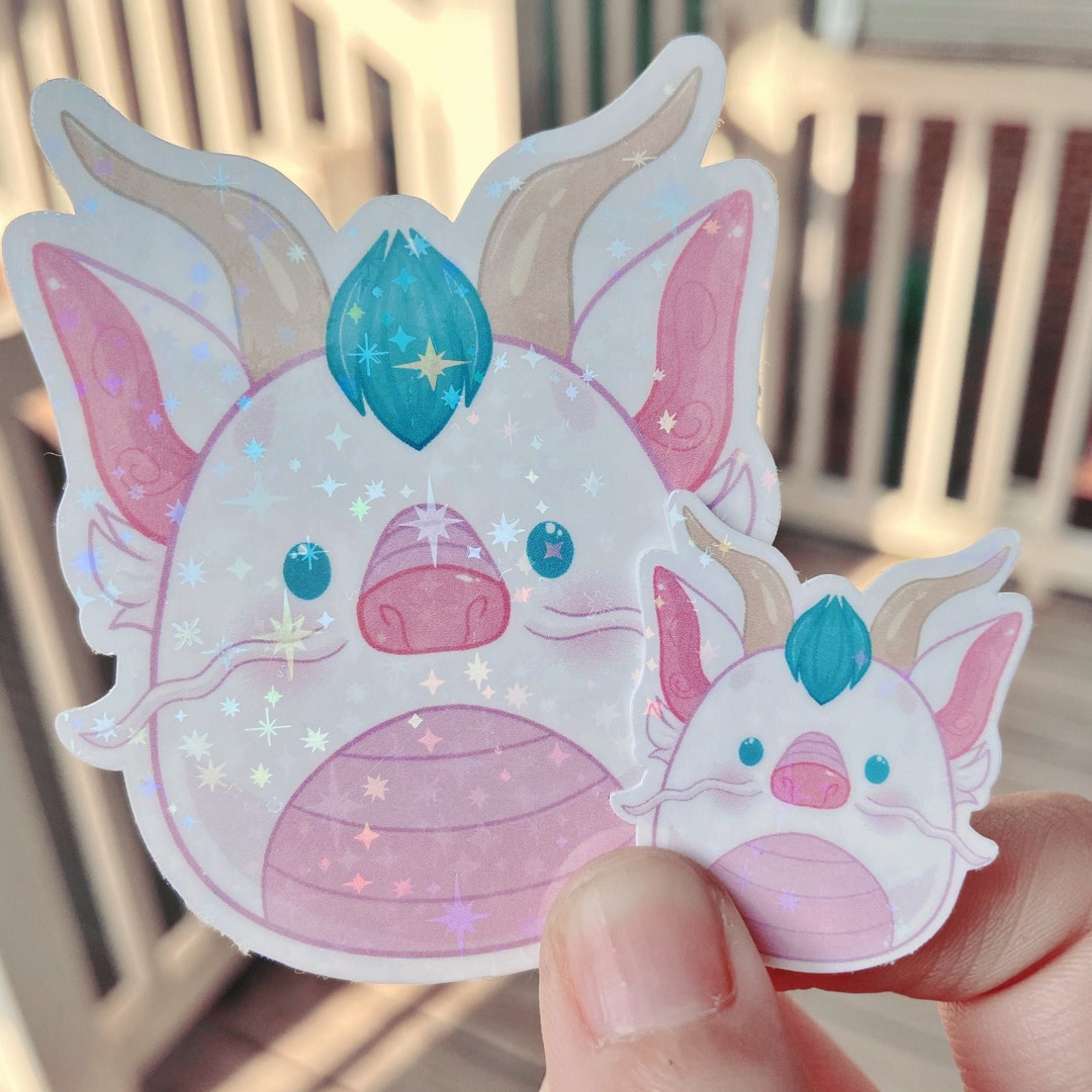Holographic Haku Inspired Sticker Cute Anime Sticker Manga - Etsy
