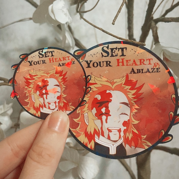 Demon Slayer Set Your Heart Ablaze - Etsy