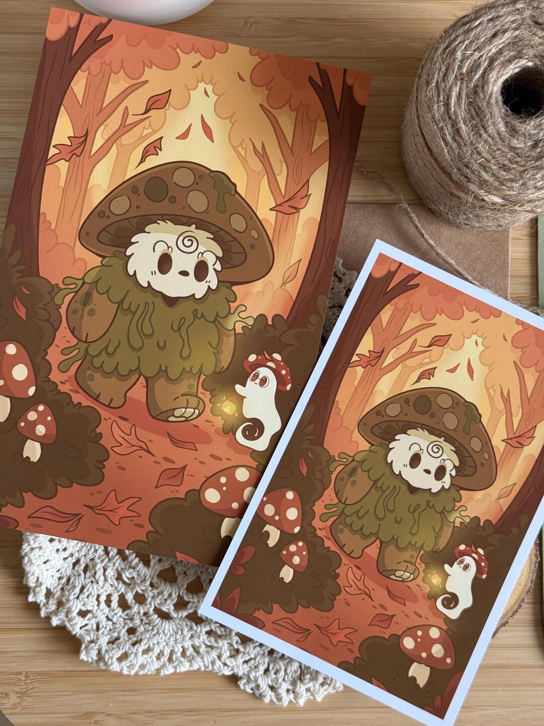 Forest Walk Art Print – Autumn Cottagecore Fantasy Wall Art Featuring ...