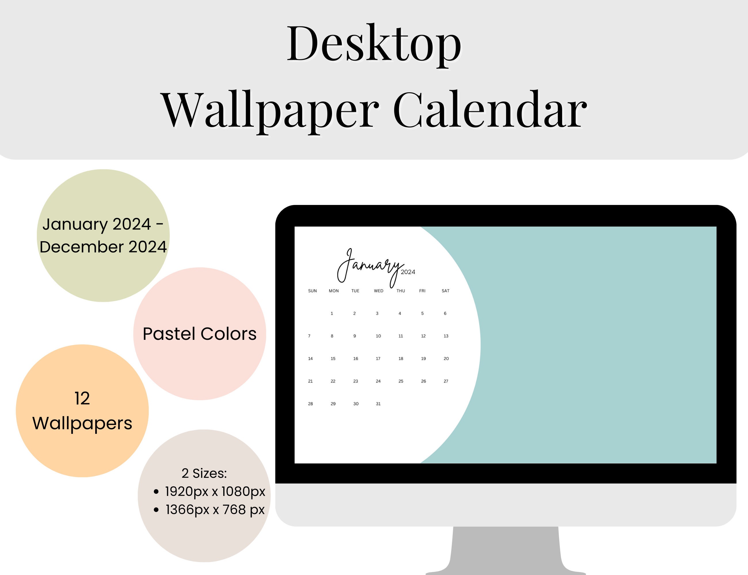 2024 Desktop Wallpaper Calendar Pastel Desktop Wallpaper Desktop ...