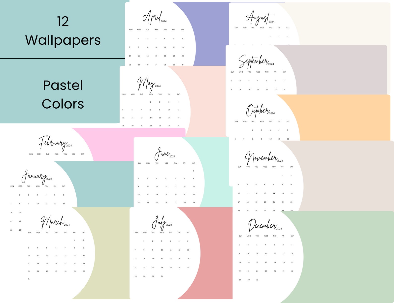 2024 Desktop Wallpaper Calendar Pastel Desktop Wallpaper Desktop ...