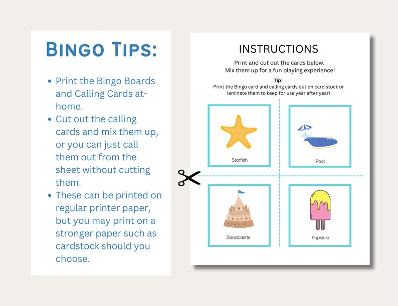 Summer BINGO & Word Search Games: Fun Family Activities (PDF Download ...
