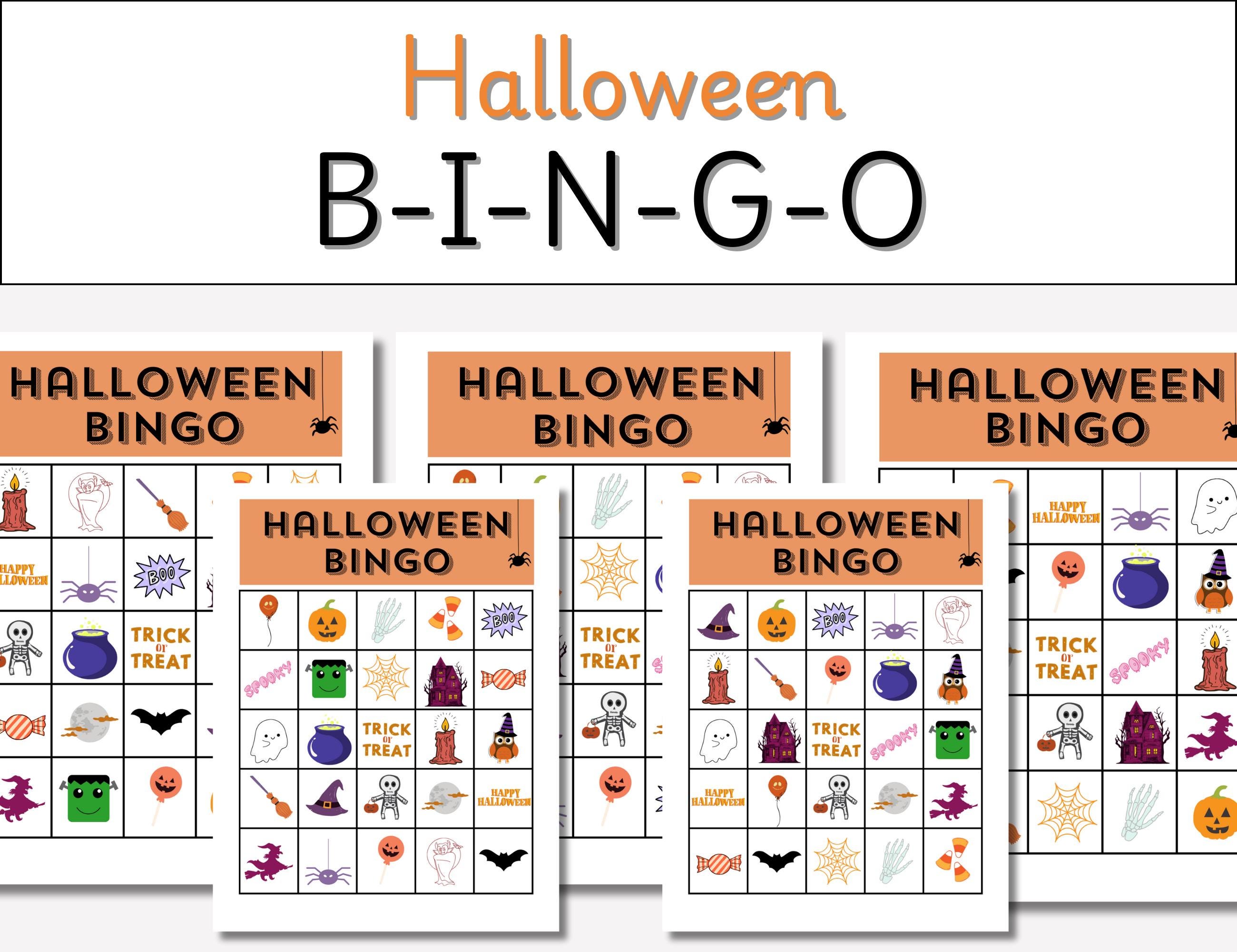 Halloween Bingo | Halloween Printable Games | Halloween Activities for ...
