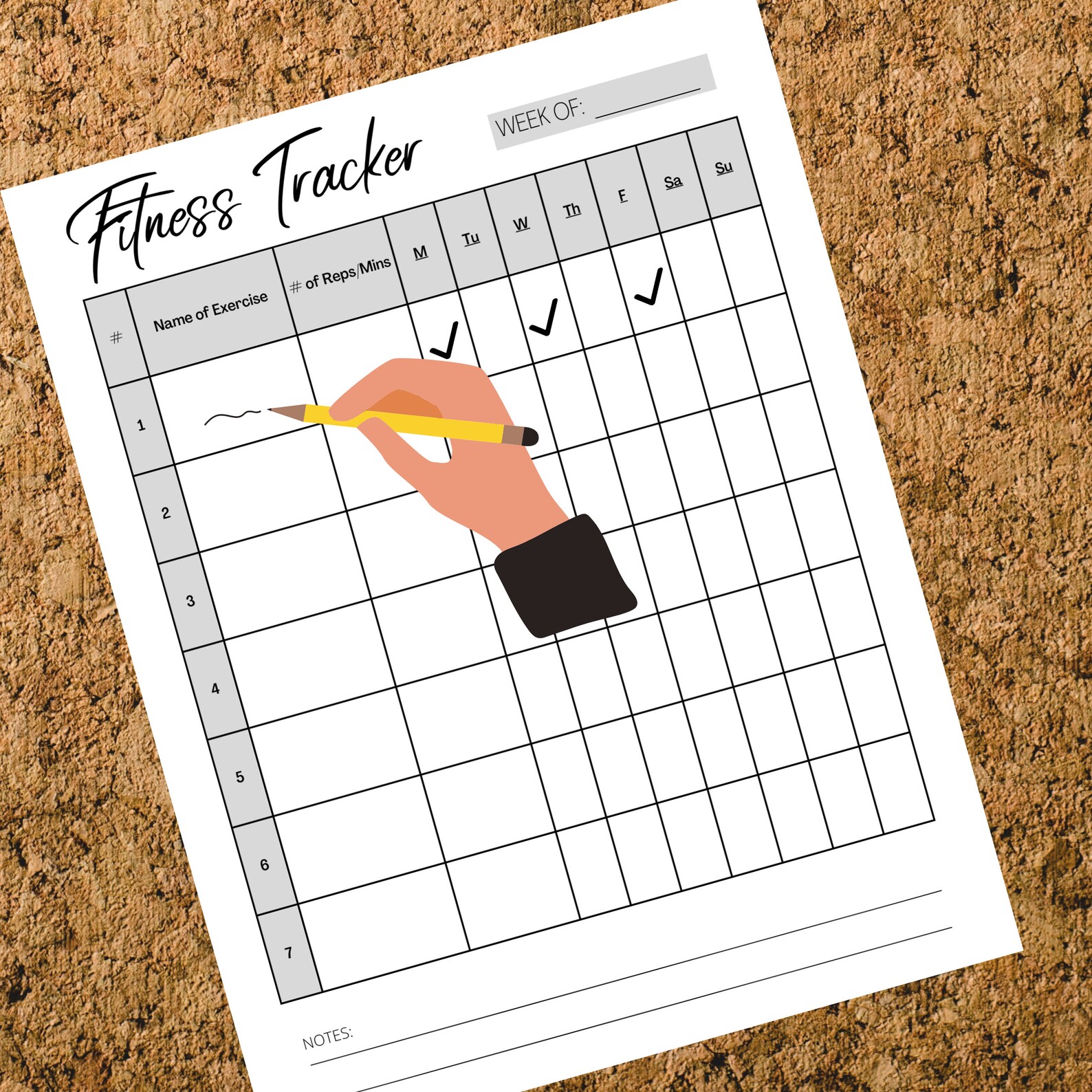 Fitness Tracker Printable / Digital / Workout Planner - Etsy
