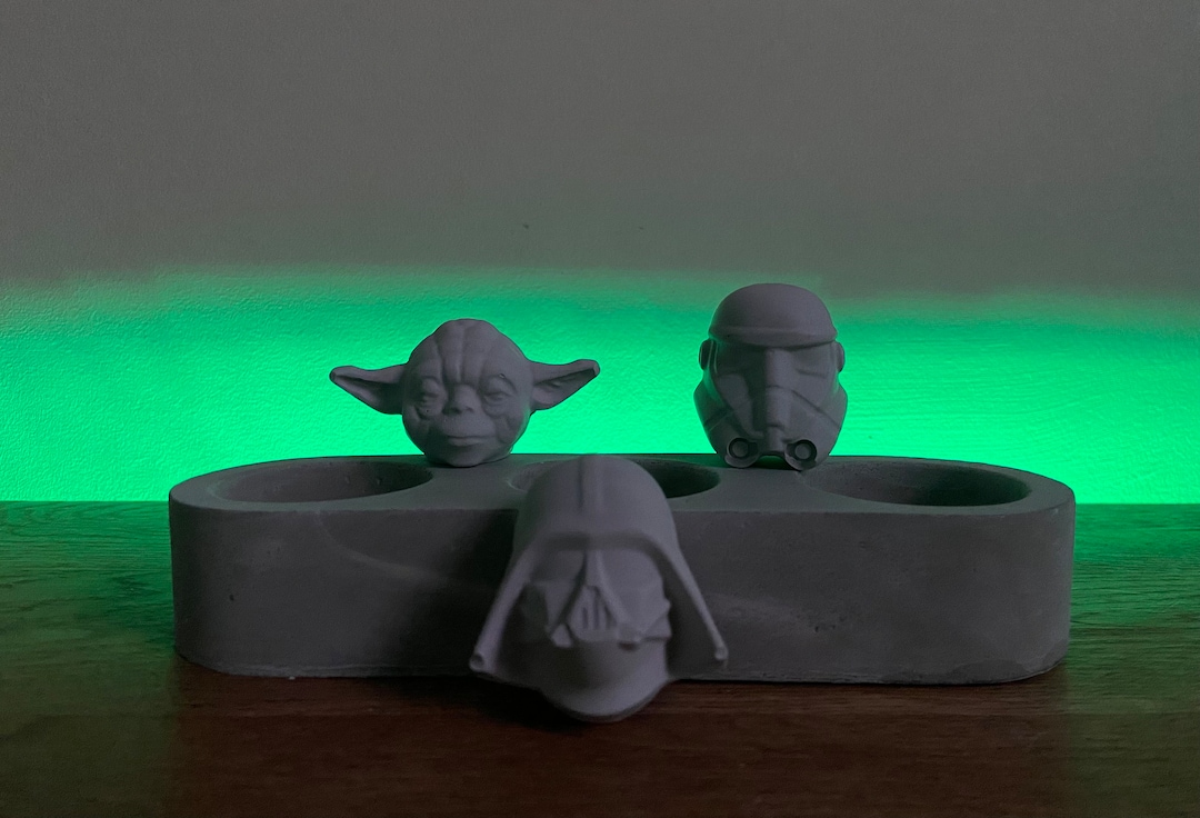 Star Wars Concrete Tea Light Candle Holder. Featuring Darth Vader ...