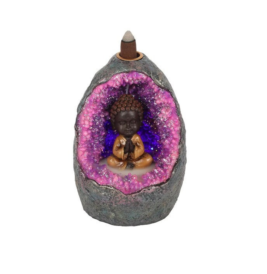 Buddha Crystal Cave LED Backflow Incense Burner New Home - Etsy UK
