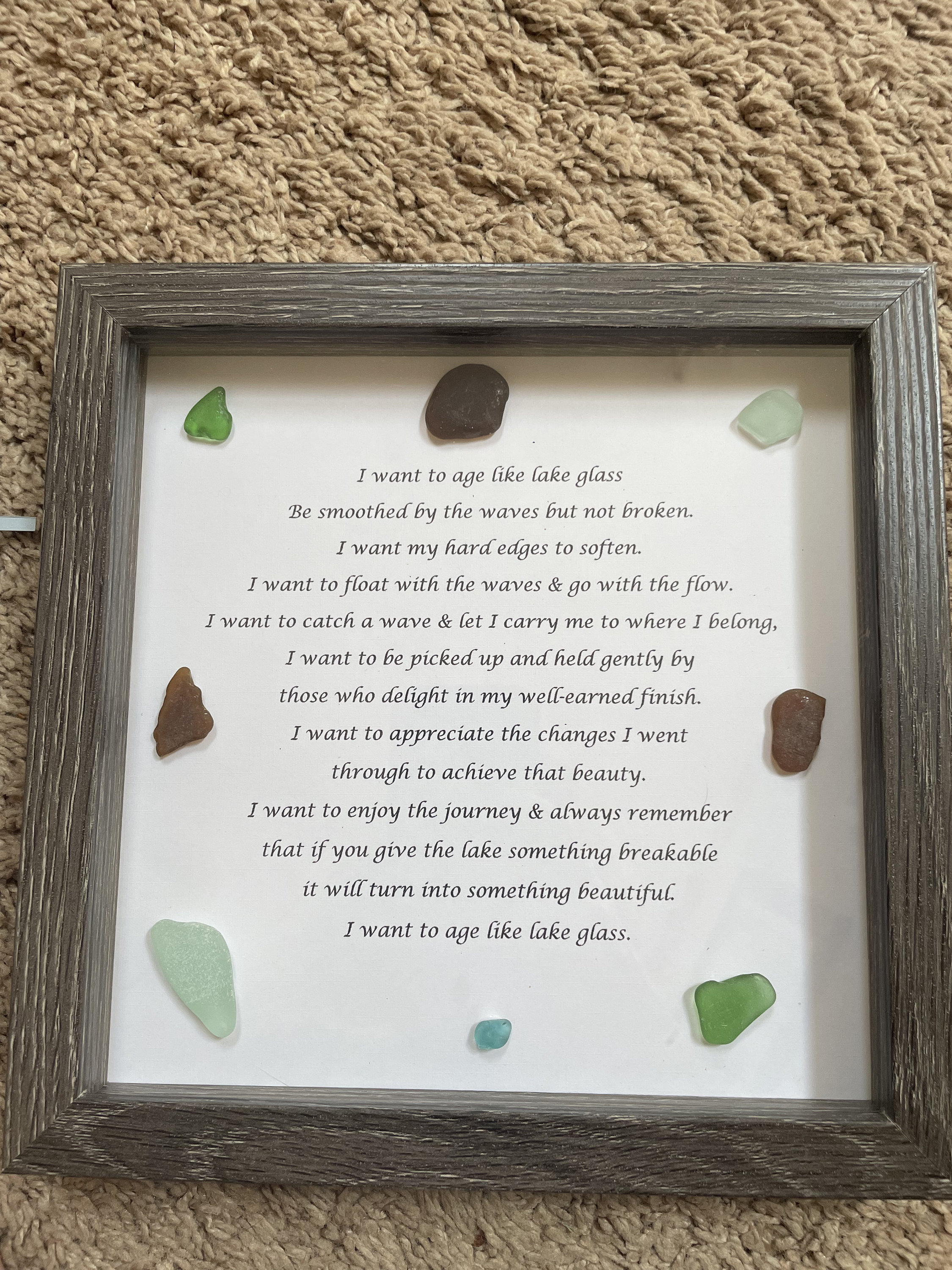 Lake Glass Poem - Etsy