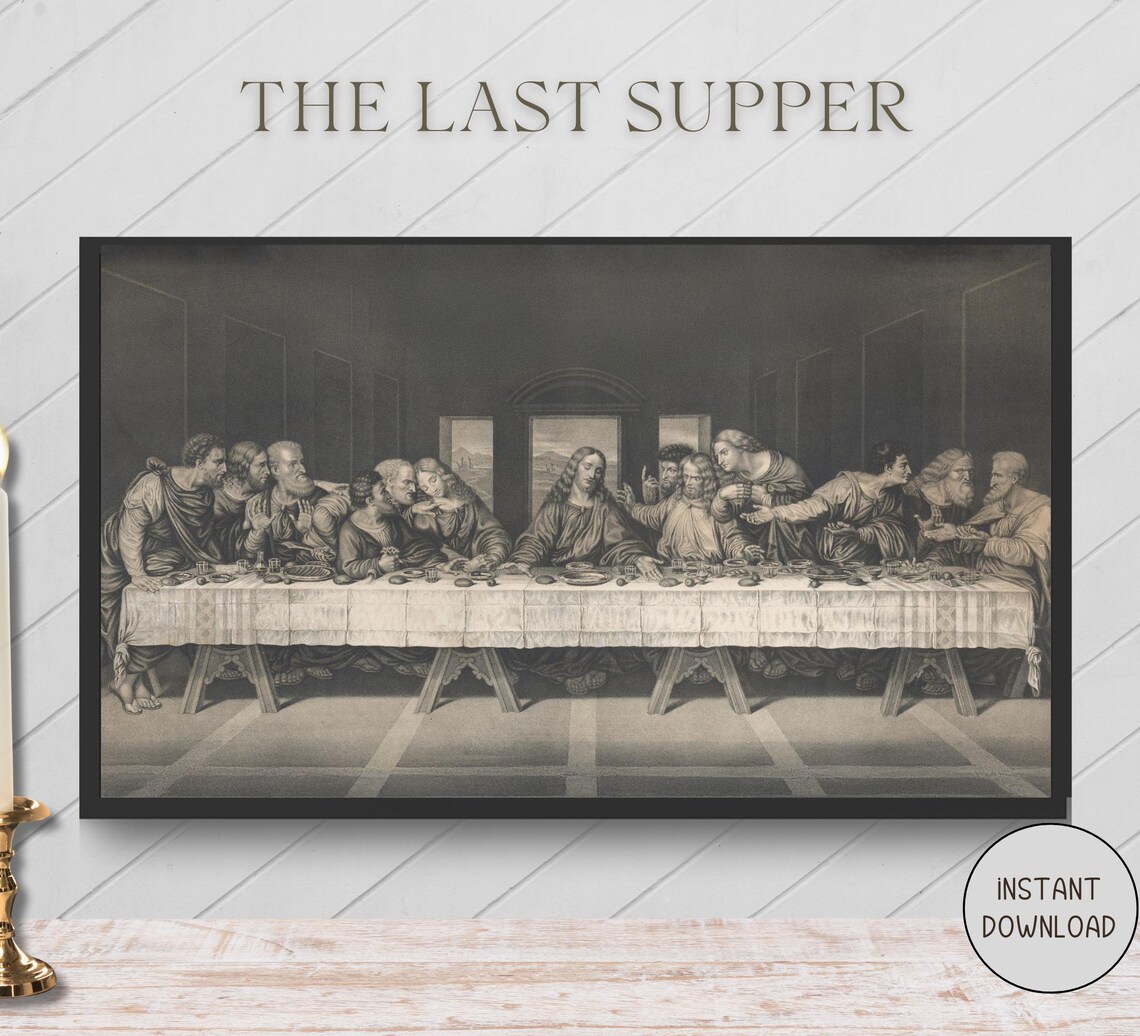 The Last Supper Wall Art, the Last Supper, the Last Supper Painting ...
