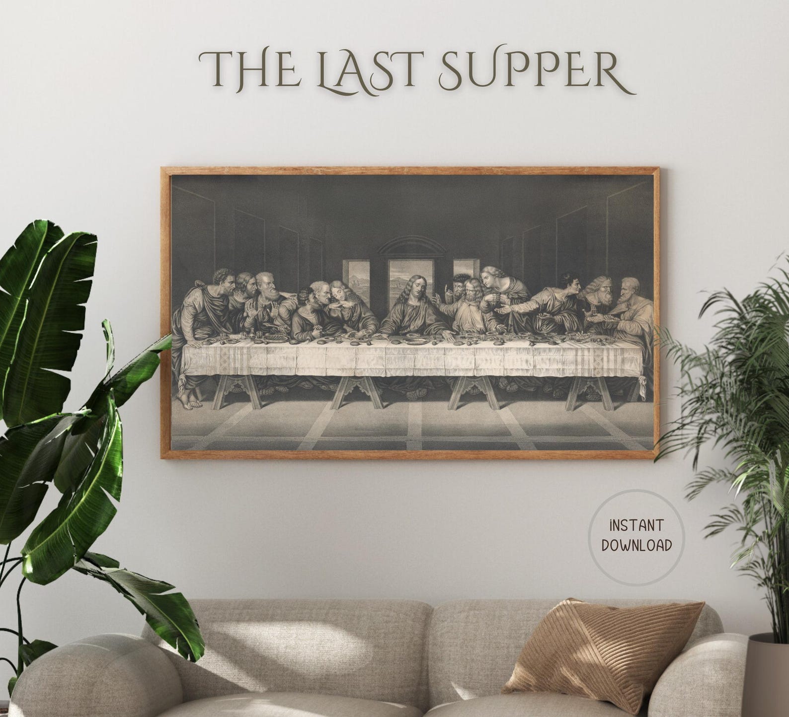 The Last Supper Wall Art, the Last Supper, the Last Supper Painting ...