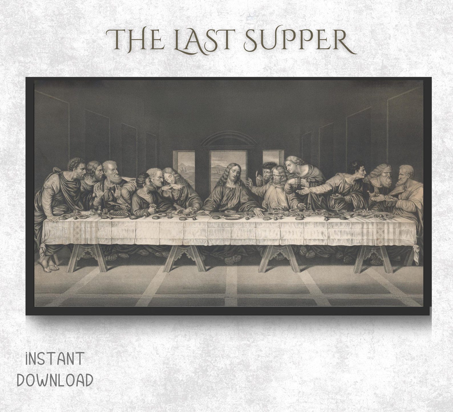 The Last Supper Wall Art, the Last Supper, the Last Supper Painting ...