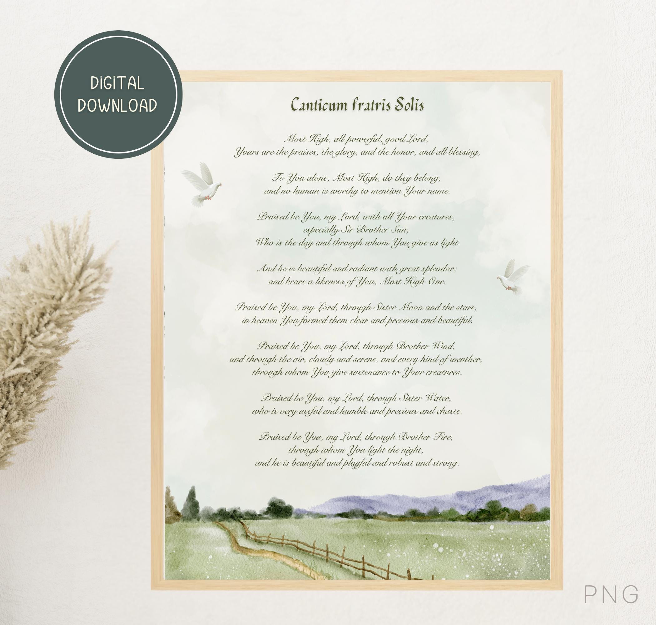 Prayer of St Francis in Calligraphy, Saint Francis Prayer, Saint ...