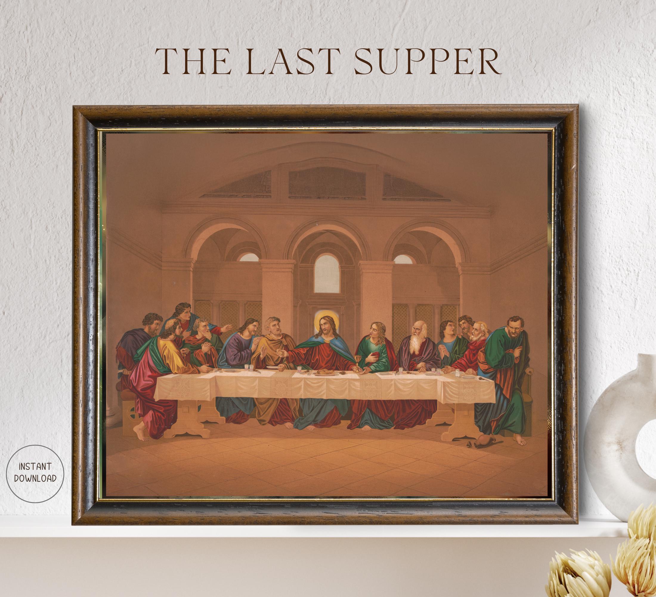 The Last Supper Wall Art, the Last Supper, the Last Supper Painting ...