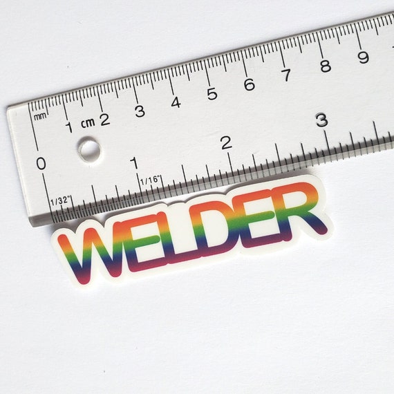 Rainbow Welding Sticker - Etsy
