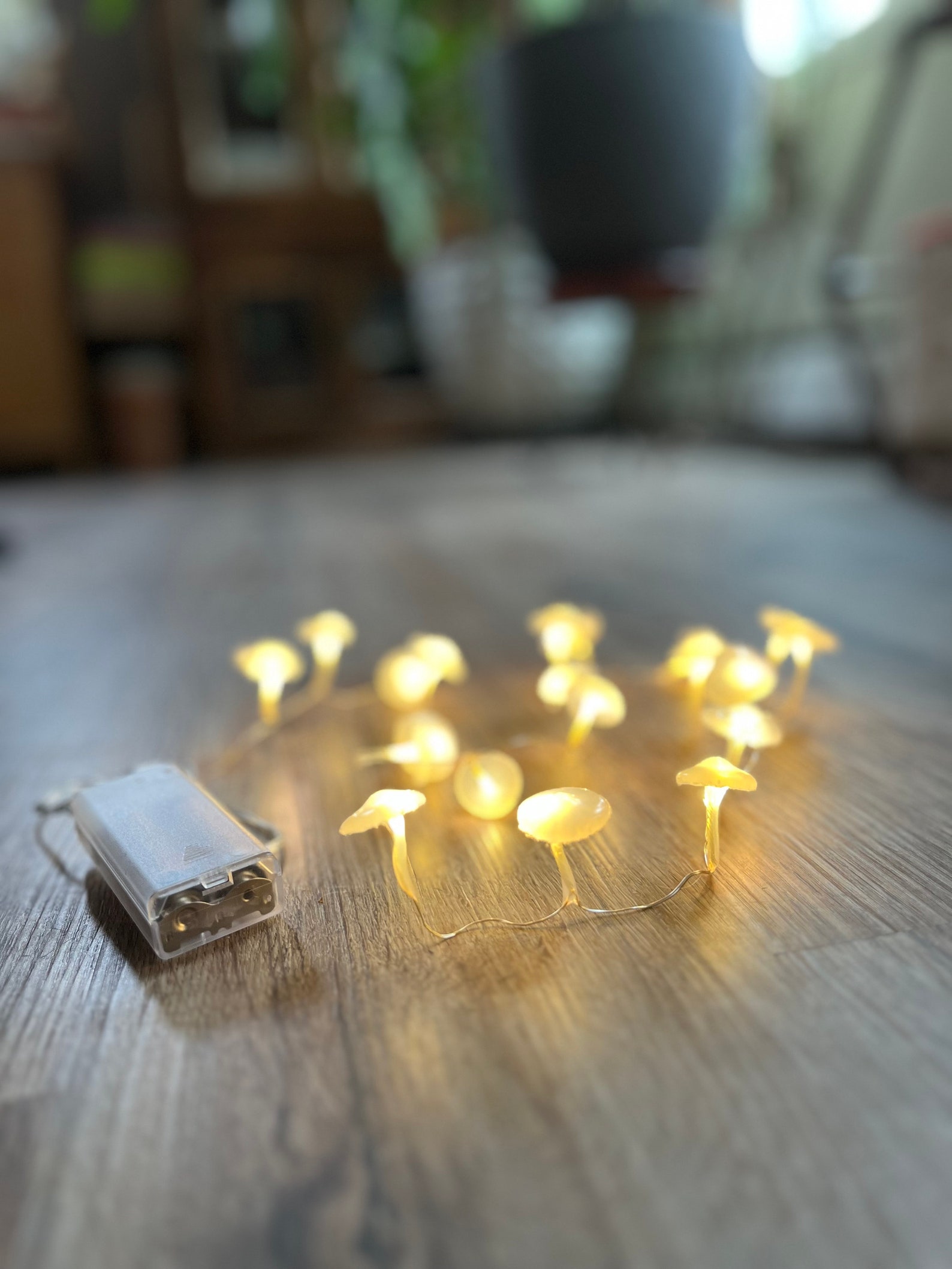 LED Mushroom Fairy String Lights Night Lights Nature Decor Mushroom Decor - Etsy