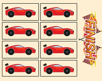 Race Car Token - Etsy