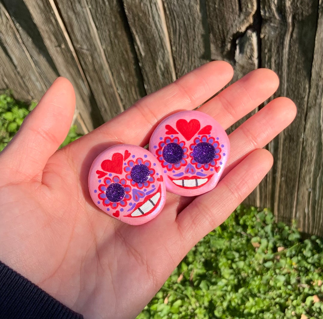 Sugar Skull Pins - Etsy