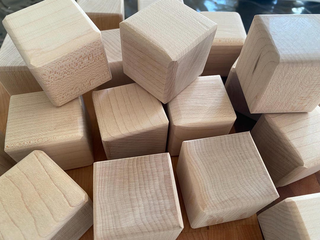 Maple Smoothly Sanded Wood Blocks | Blank DIY Hard Wood Blocks | Maple ...