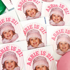 Custom 21st Stickers | 21st Birthday Decor | 21 Stickers | Custom ...