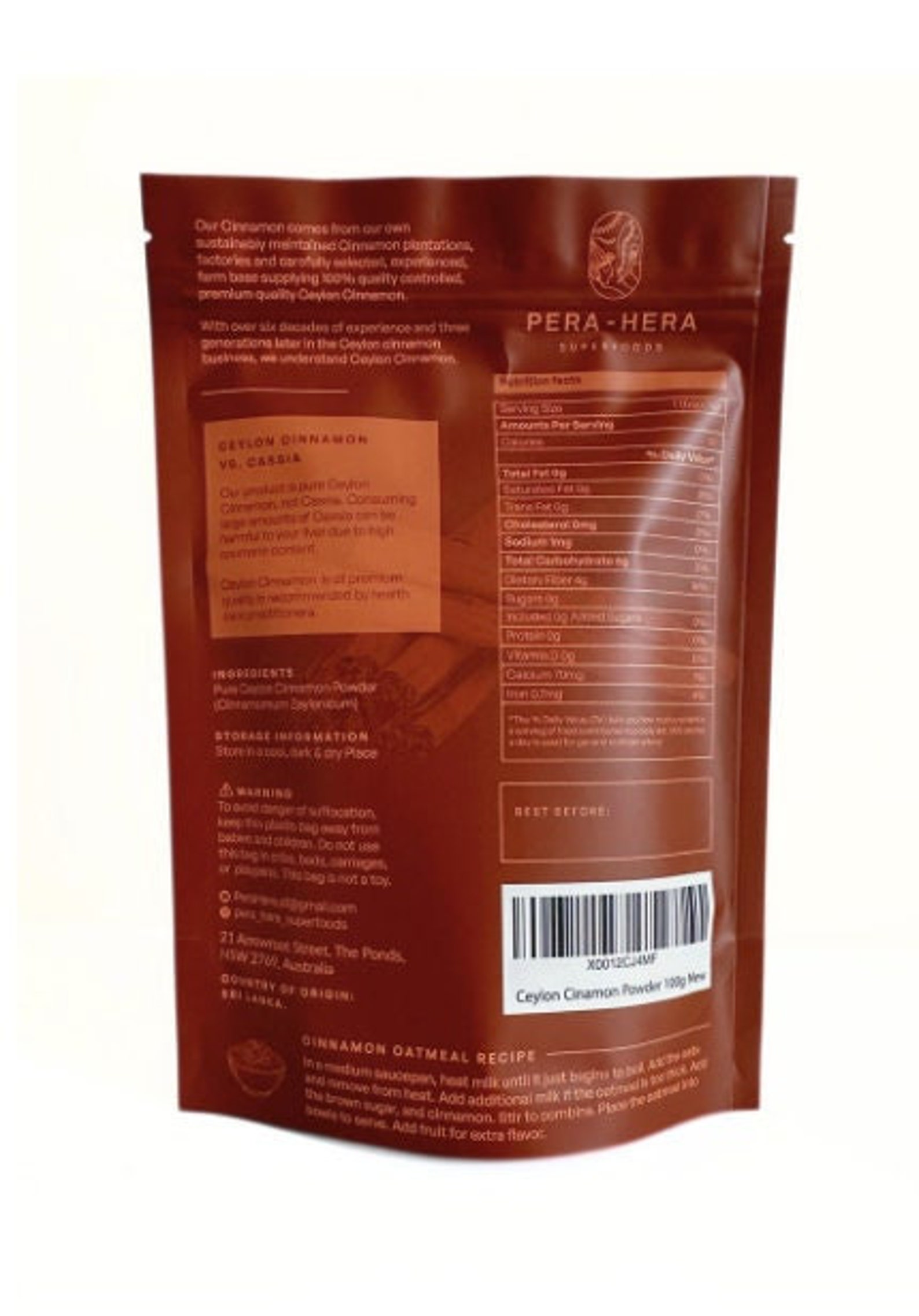 Premium Ceylon Cinnamon Powder 100g - Etsy