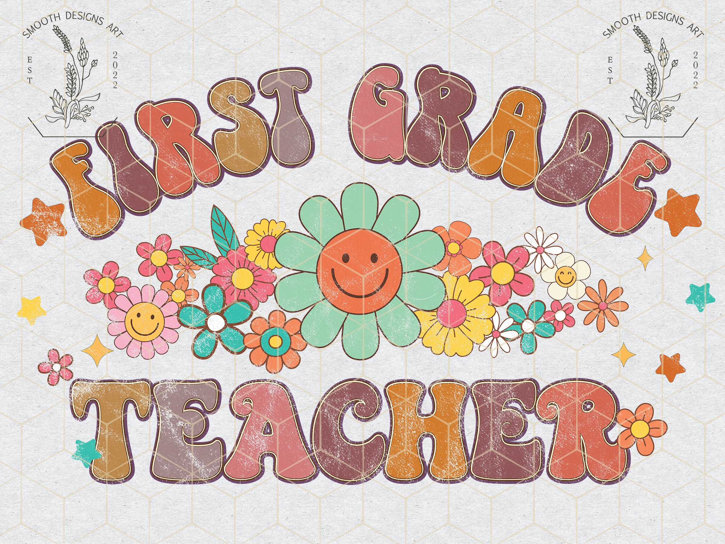 First Grade Teacher PNG Teacher Print Sublimation PNG - Etsy
