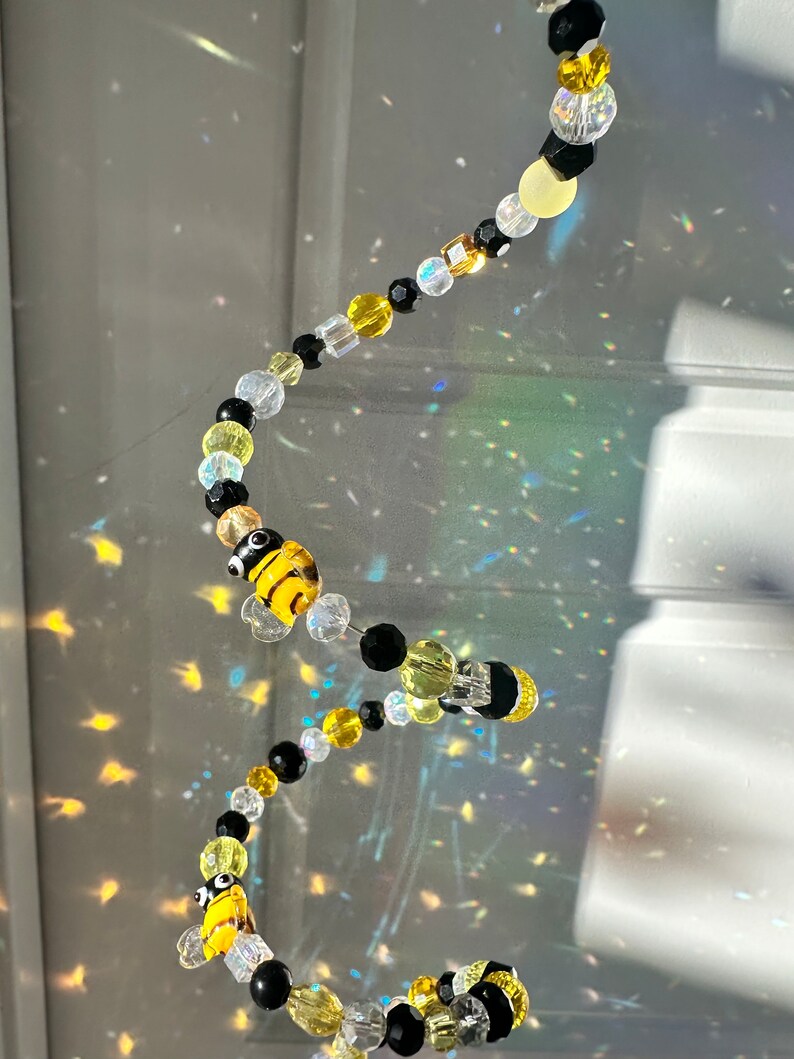 Bumble Bee Themed Spiral Sun Catcher - Etsy