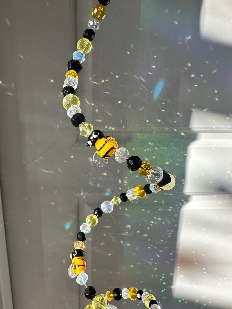 Bumble Bee Themed Spiral Sun Catcher - Etsy