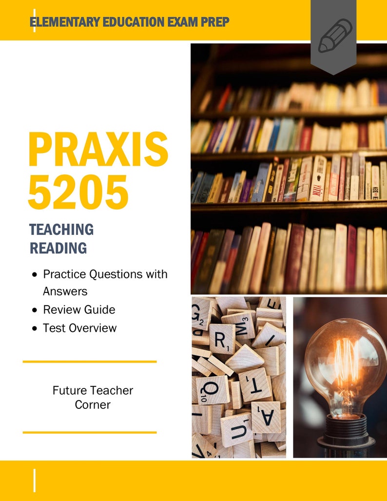 PRAXIS 5205 Exam Prep: Elementary Education - Etsy