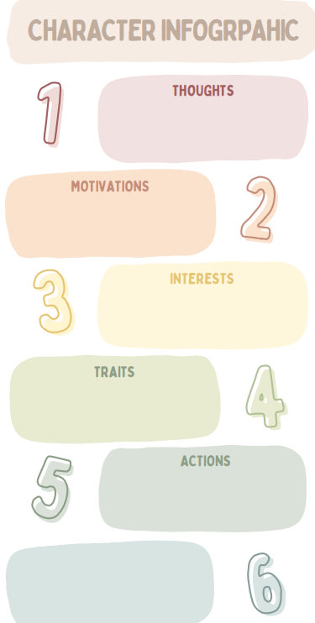 Character Infographic Project - Etsy