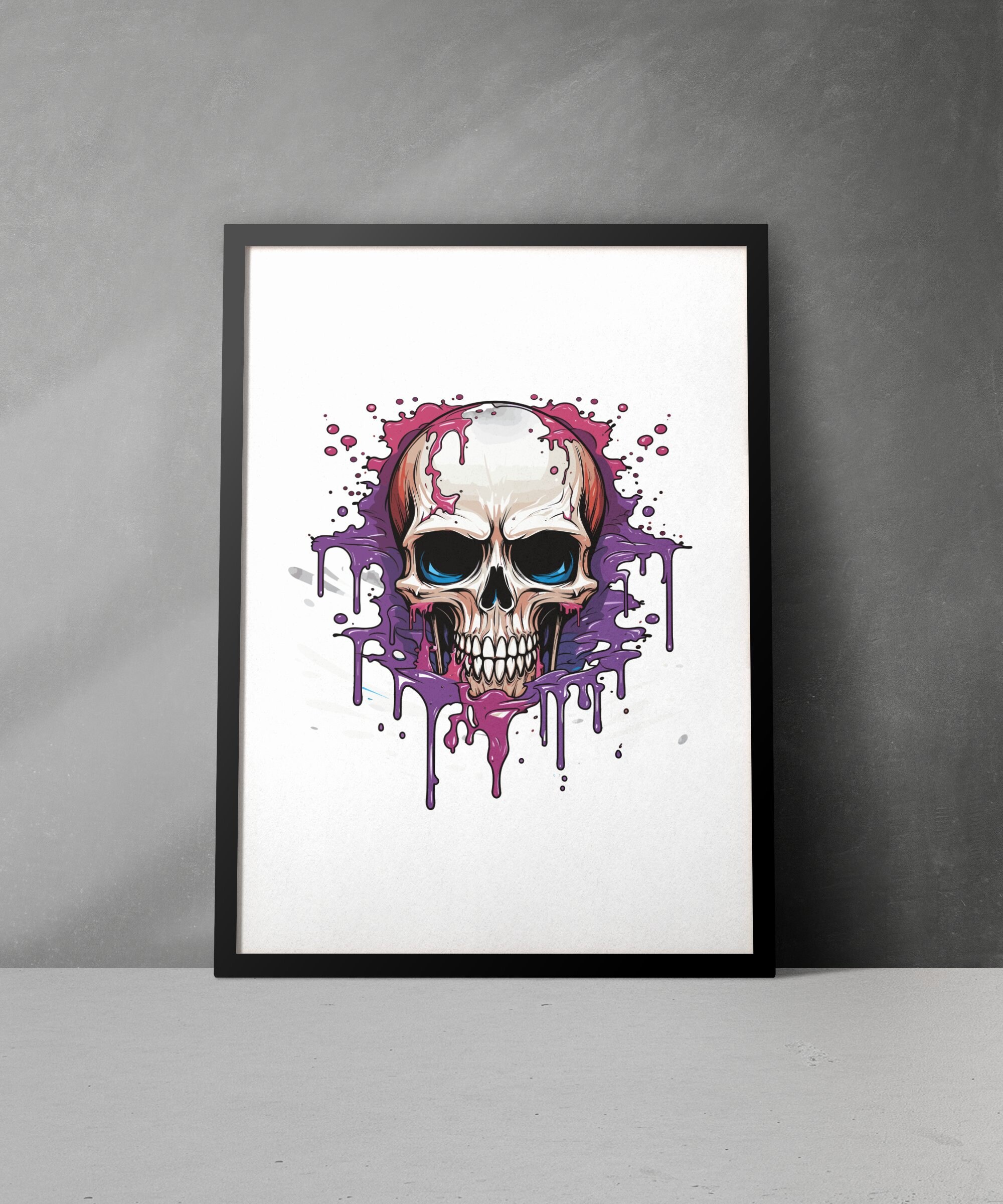 16 SVG Skull Designs Bundle Sublimation T-shirt Design, Skull Graphic ...