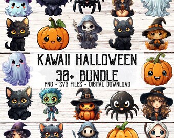 Halloween Mega Bundle Halloween Clipart Cute Halloween Clip - Etsy