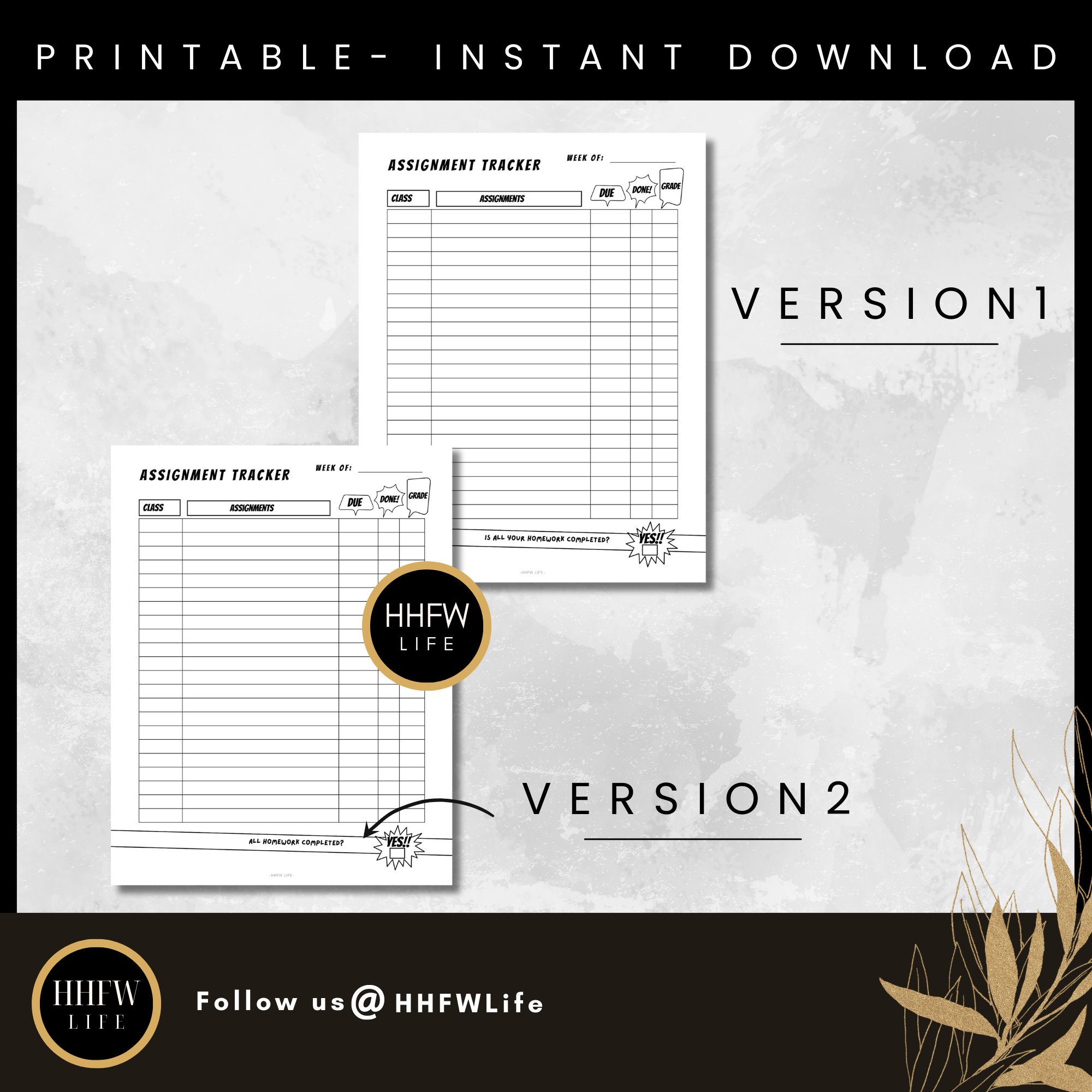 Printable Comic Book Style Assignment Tracker for Students Superhero ...