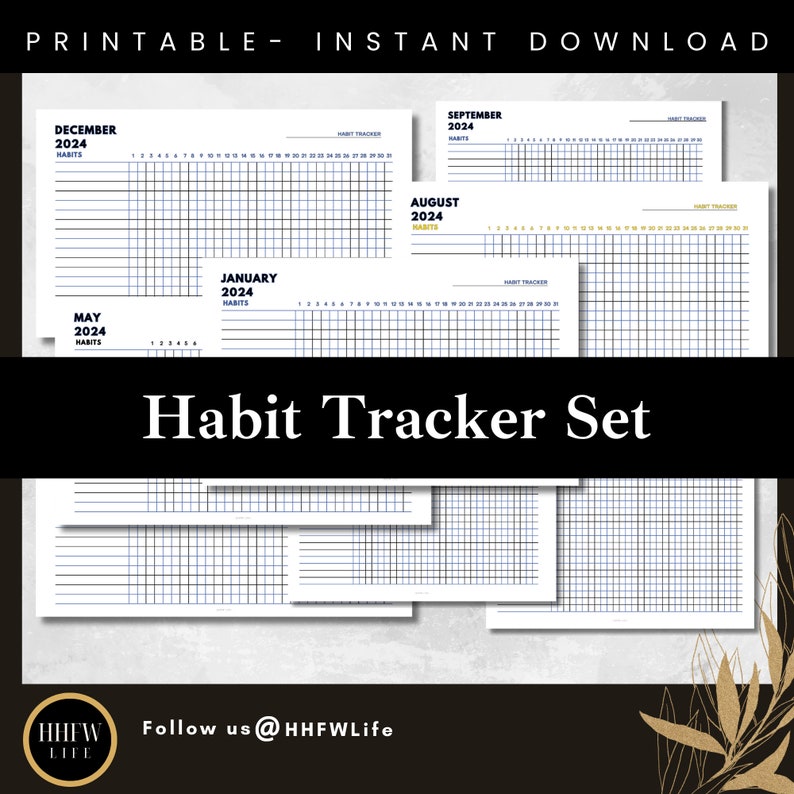 Teen Habit Tracker Student 2024 Calendar Printable Editable Routine ...