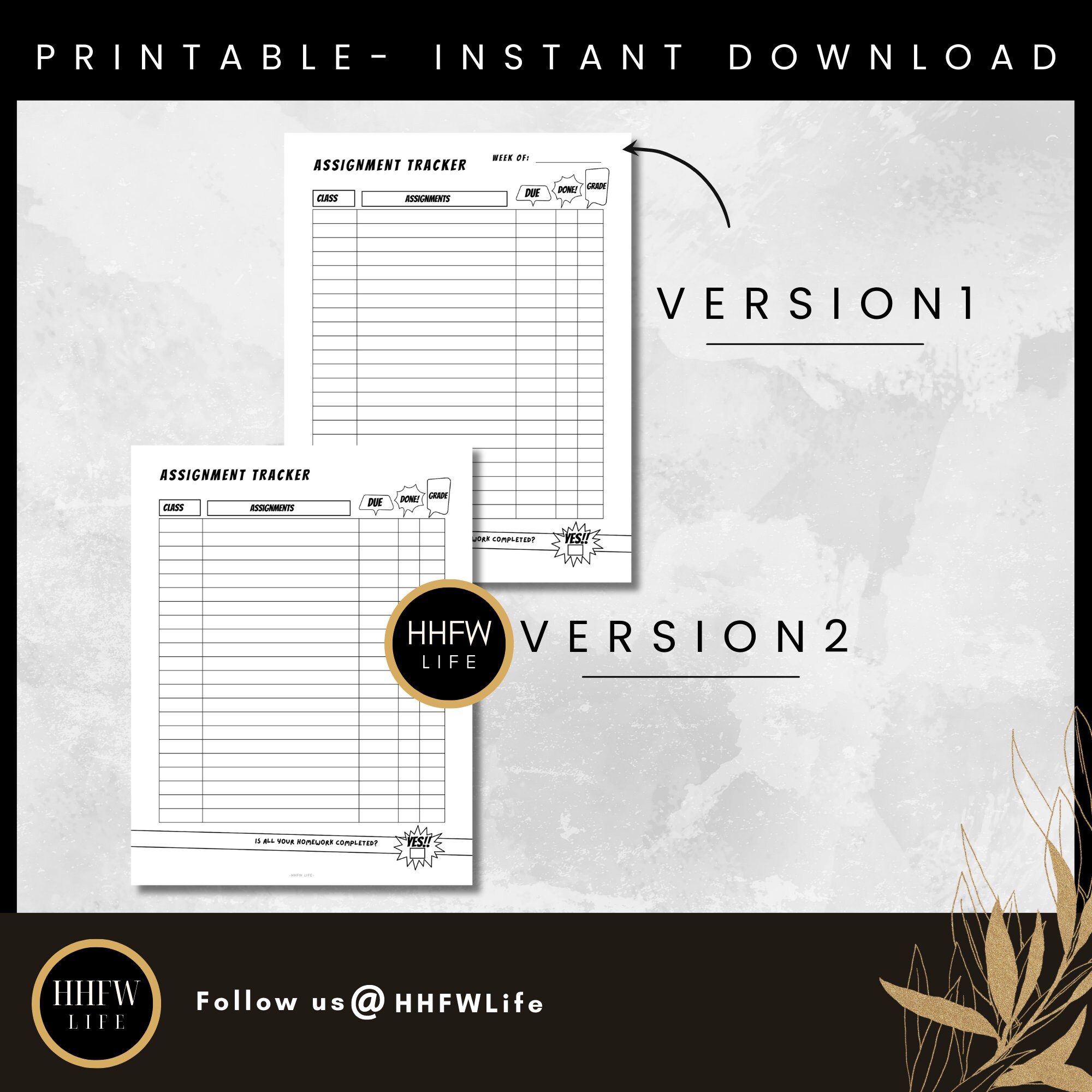 Printable Comic Book Style Assignment Tracker for Students Superhero ...