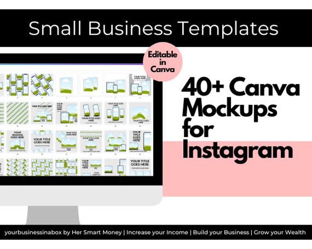 40 Digital Mockup, Digital Product Template, Planner Mockup, Canva ...