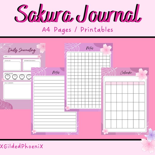 Sakura Calendar - Etsy