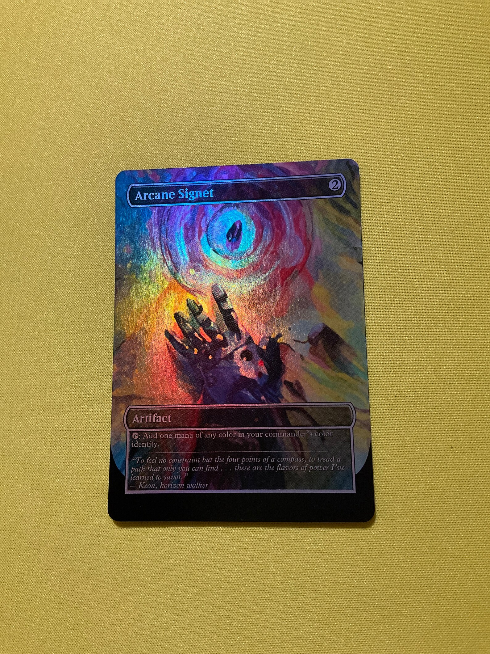 Arcane Signet Full Art Foil Mtg Proxy - Etsy