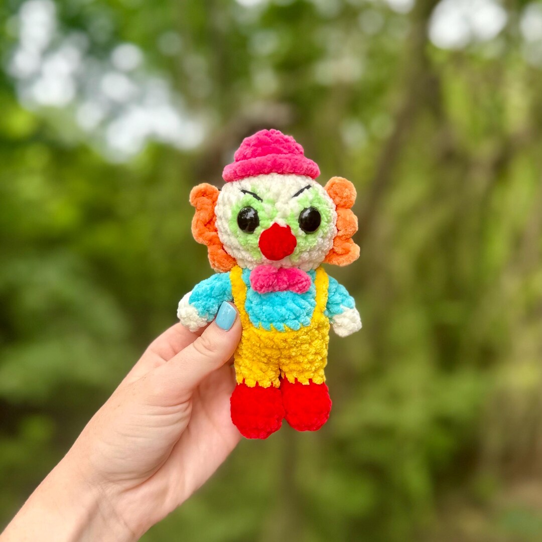 Clown Crochet Pattern- Spooky Squad- Advanced Beginner Crochet Pattern ...