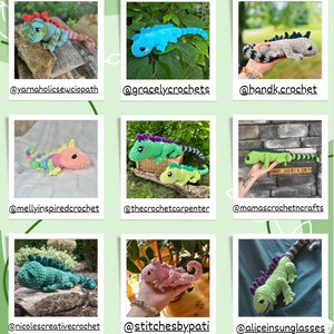 Igor the Iguana- Crochet Iguana Pattern- Imtermediate Crochet Pattern ...