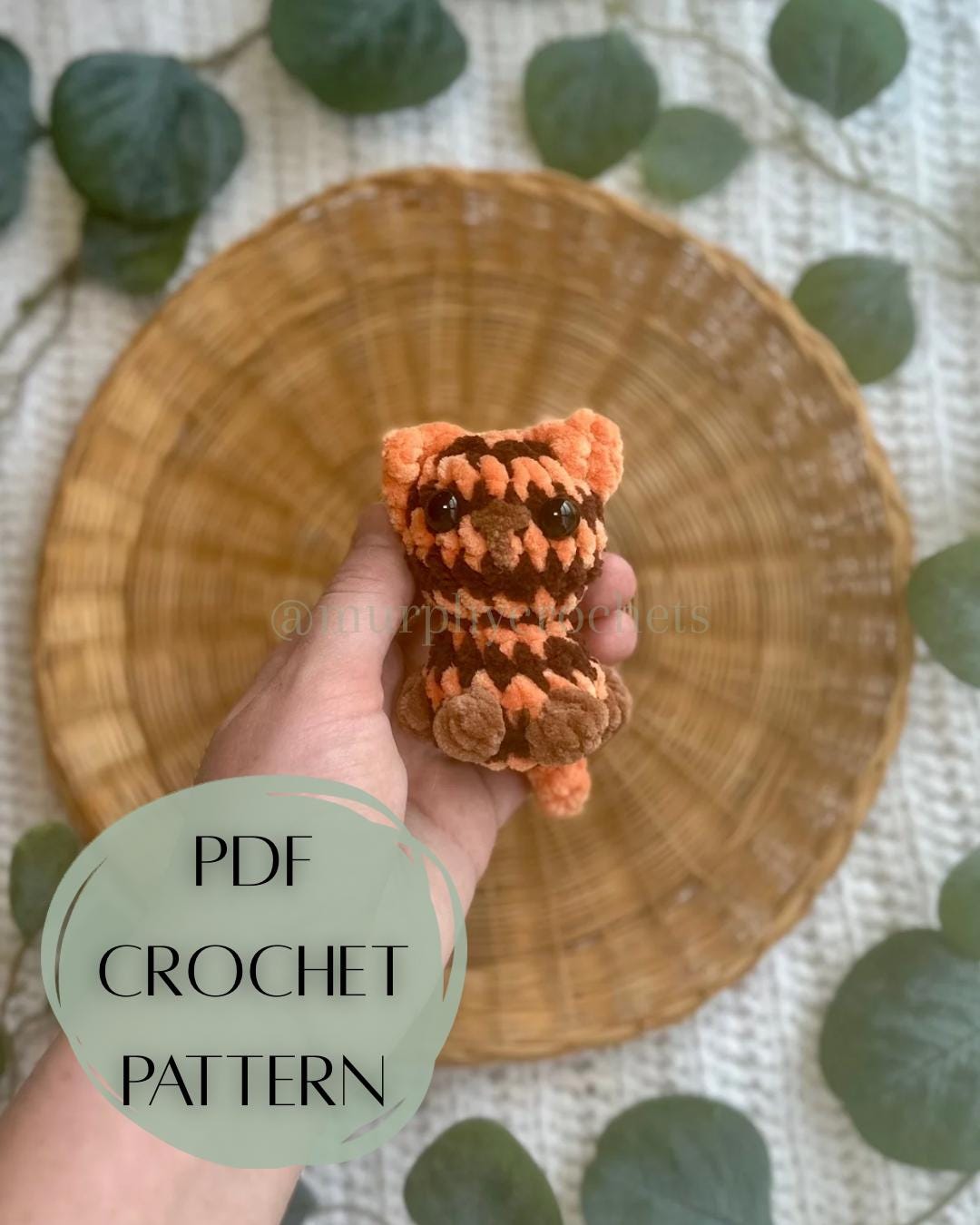 Tate Tiger- PDF Crochet Pattern- Amigurumi- Crochet Pattern Market Make ...