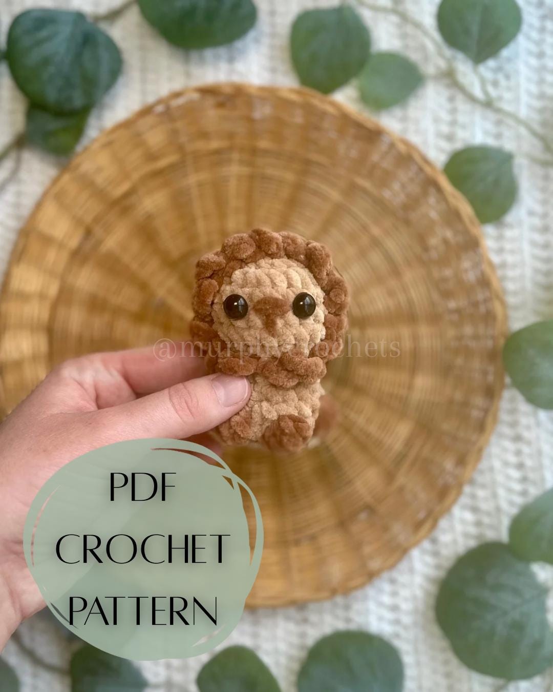 Liam Lion- PDF Crochet Pattern- Amigurumi- Market Make - Etsy