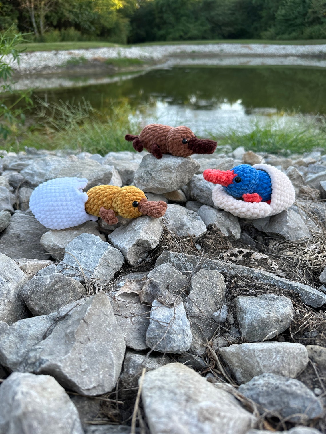 Digital Crochet Pattern- No-sew Pati the Platypus- Hatchling Baby ...